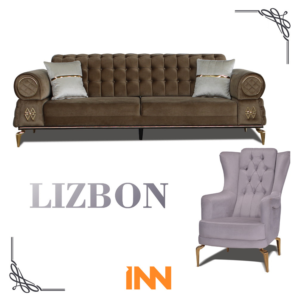 LIZBON SOFA SET PIECE LIVING ROOM CHAIR FOR HOME FROM FACTORY WHOLESALE